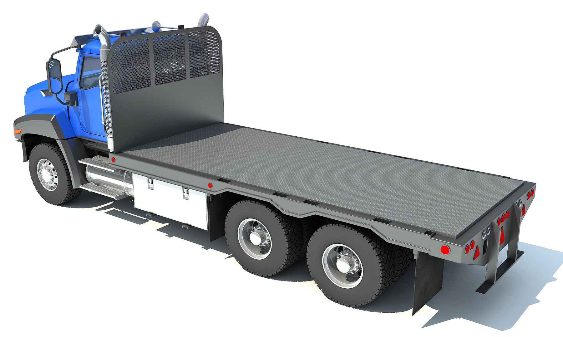 Flatbed truck 3D model - TurboSquid 1332435
