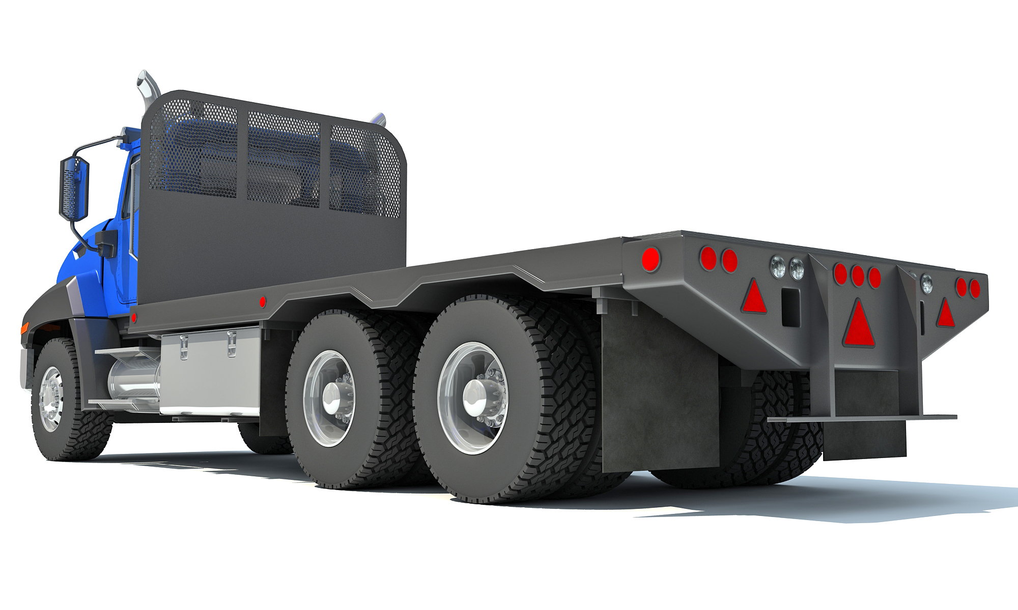 Flatbed truck 3D model - TurboSquid 1332435