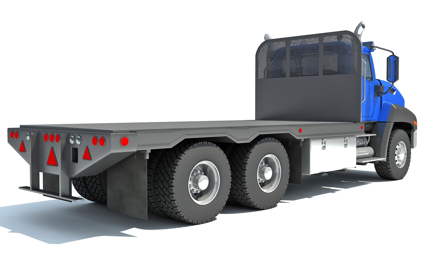 Flatbed Truck 3D Model - TurboSquid 1332435