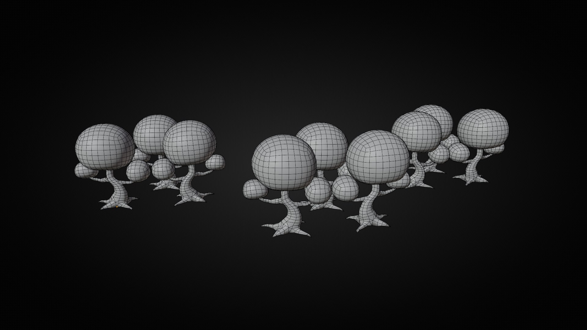 3D Cartoon Tree Pack Model - TurboSquid 2325915