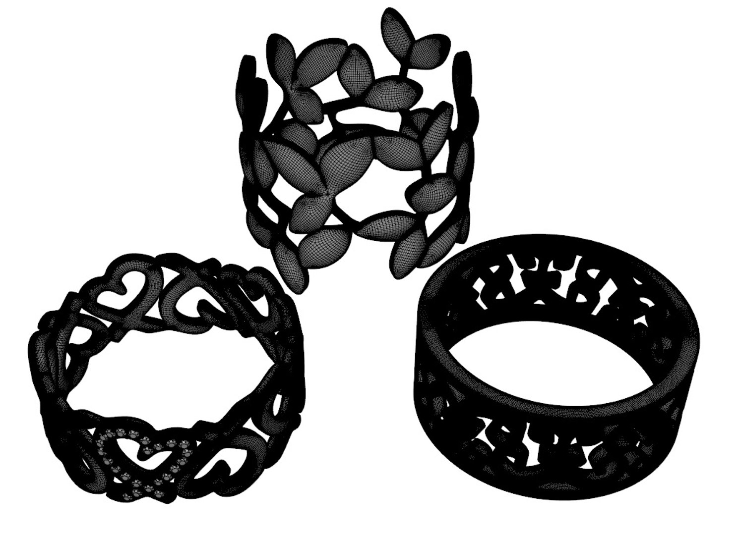 3 Rings Model - TurboSquid 1197158