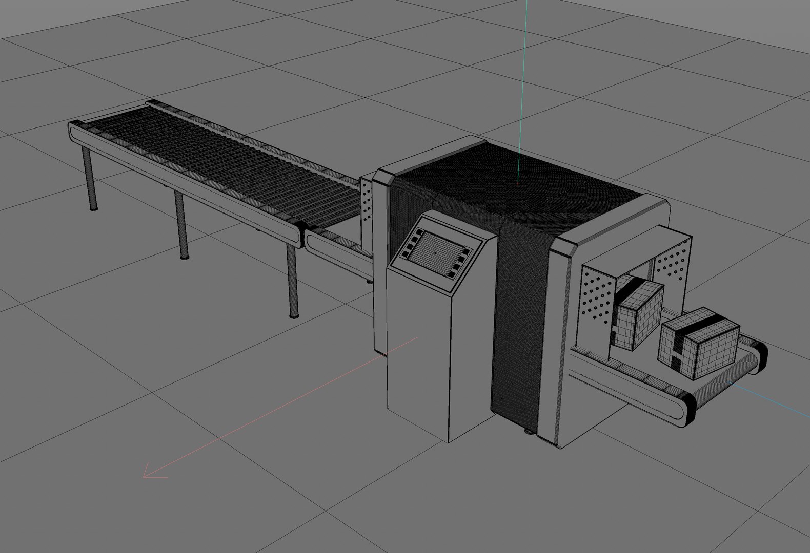 3D Model Customs Cargo Machine - TurboSquid 1626012