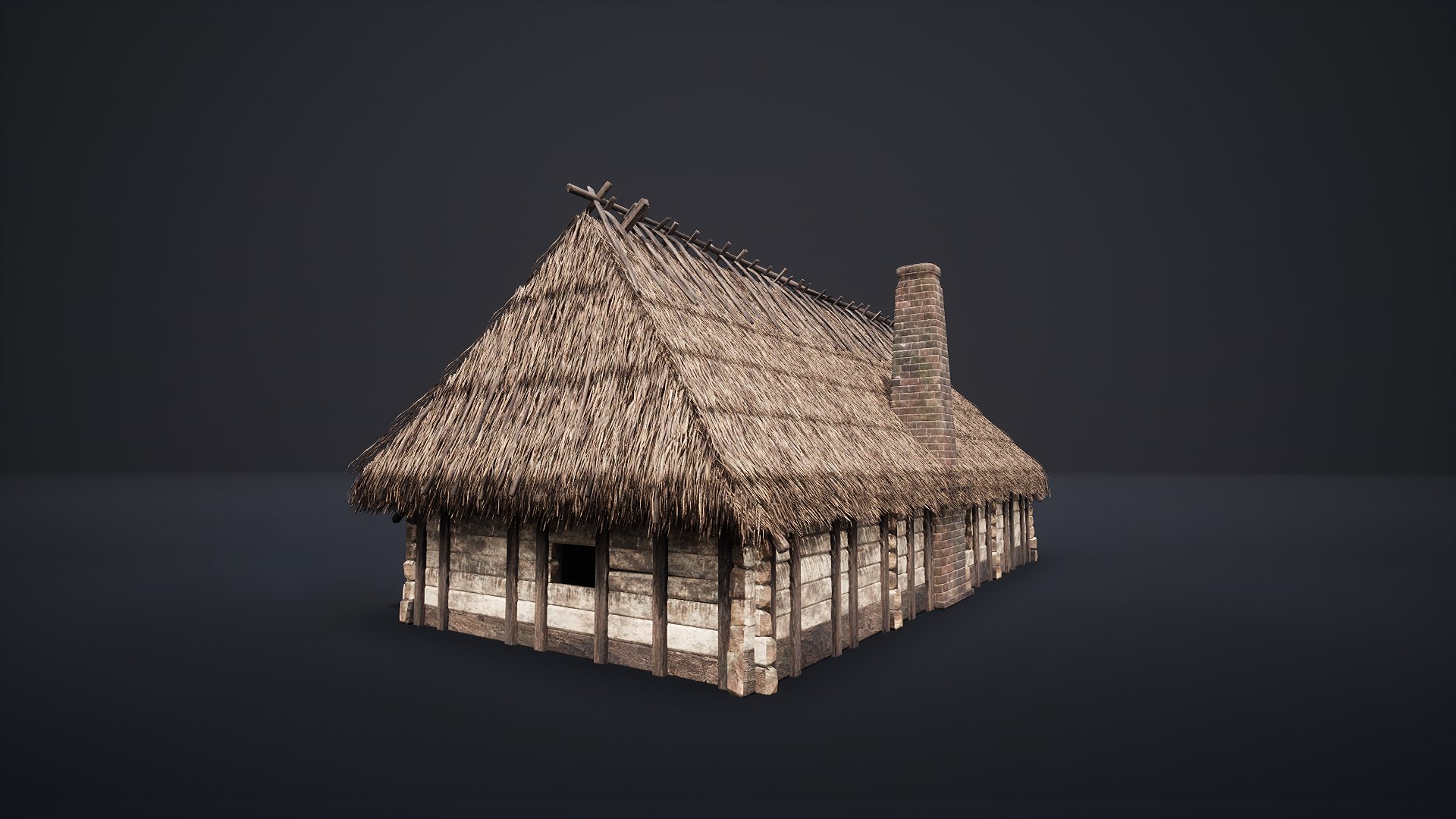 3D AAA MEDIEVAL SLAVIC HOUSE COTTAGE CABIN HUT GENERIC VILLAGE FARM ...