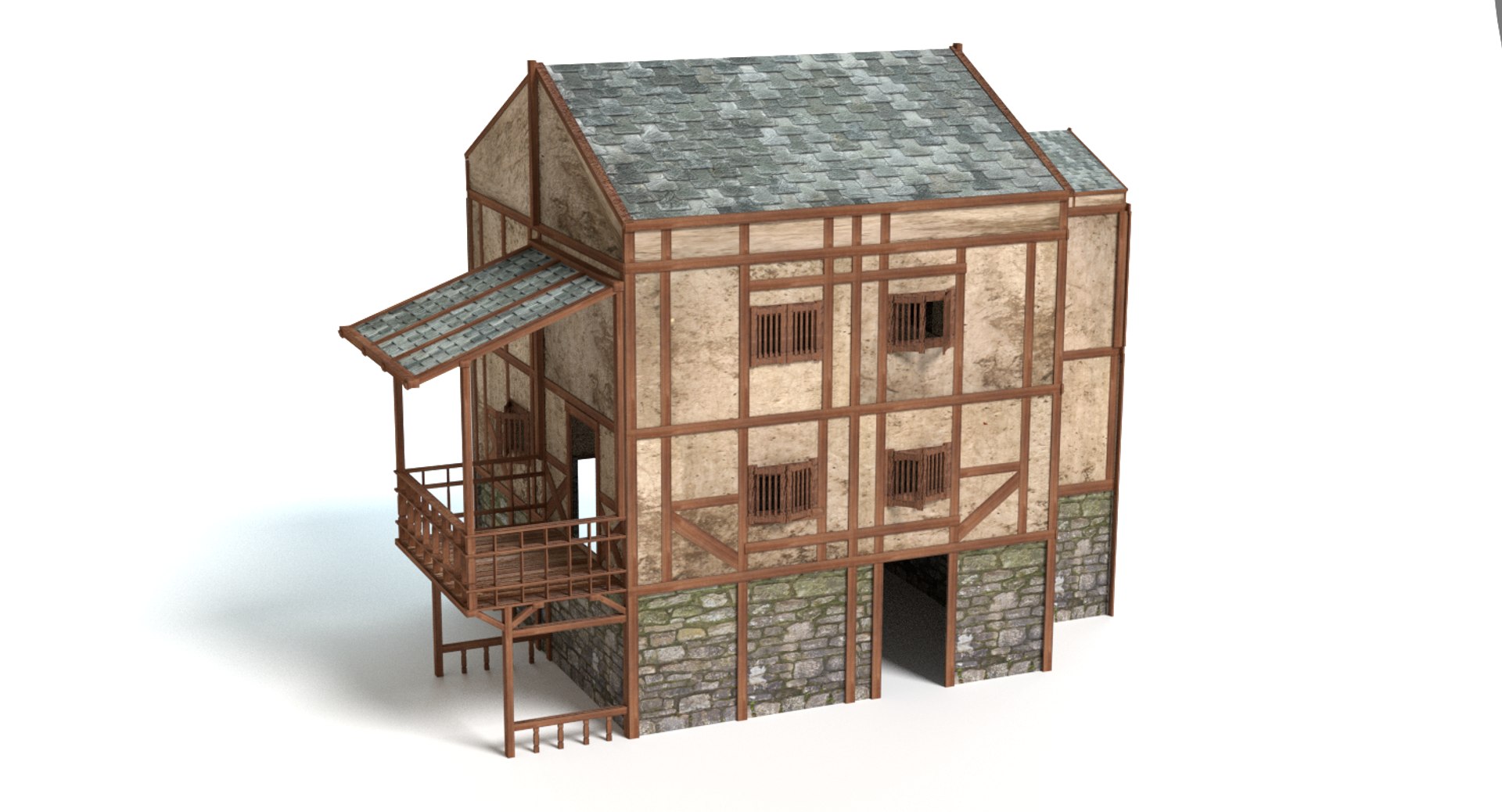 Medieval House 3d Model