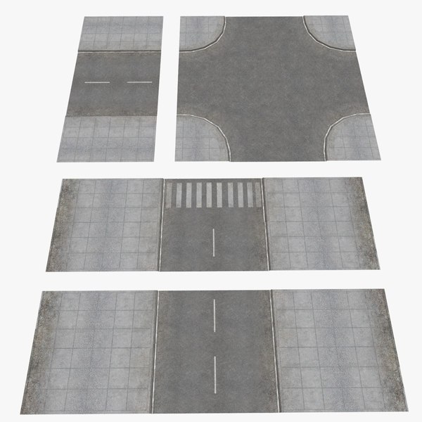 3d model road city highways