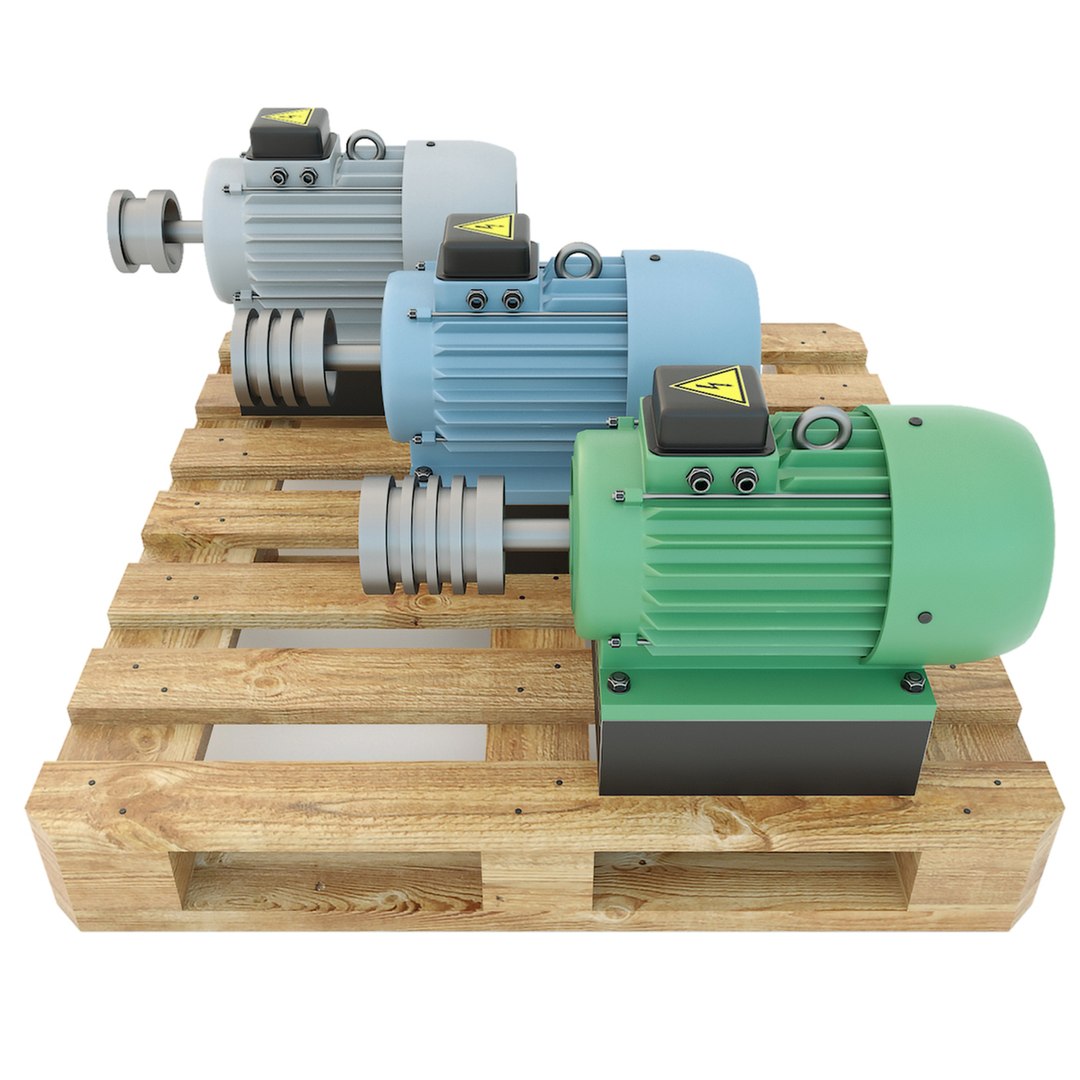 Electric Motor - Wooden Pallet 3D Model - TurboSquid 1807785