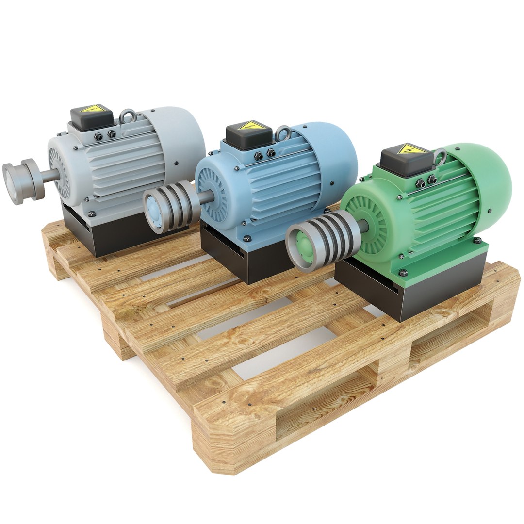 Electric Motor - Wooden Pallet 3D Model - TurboSquid 1807785