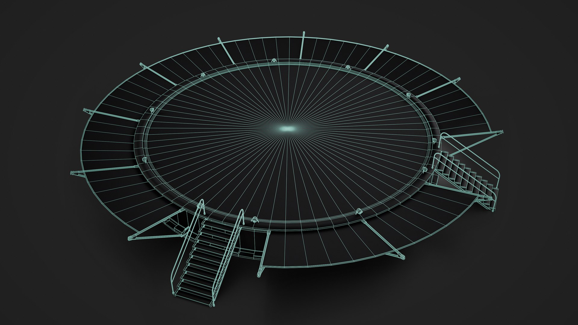 3D Helipad Circular Platform - TurboSquid 2212933