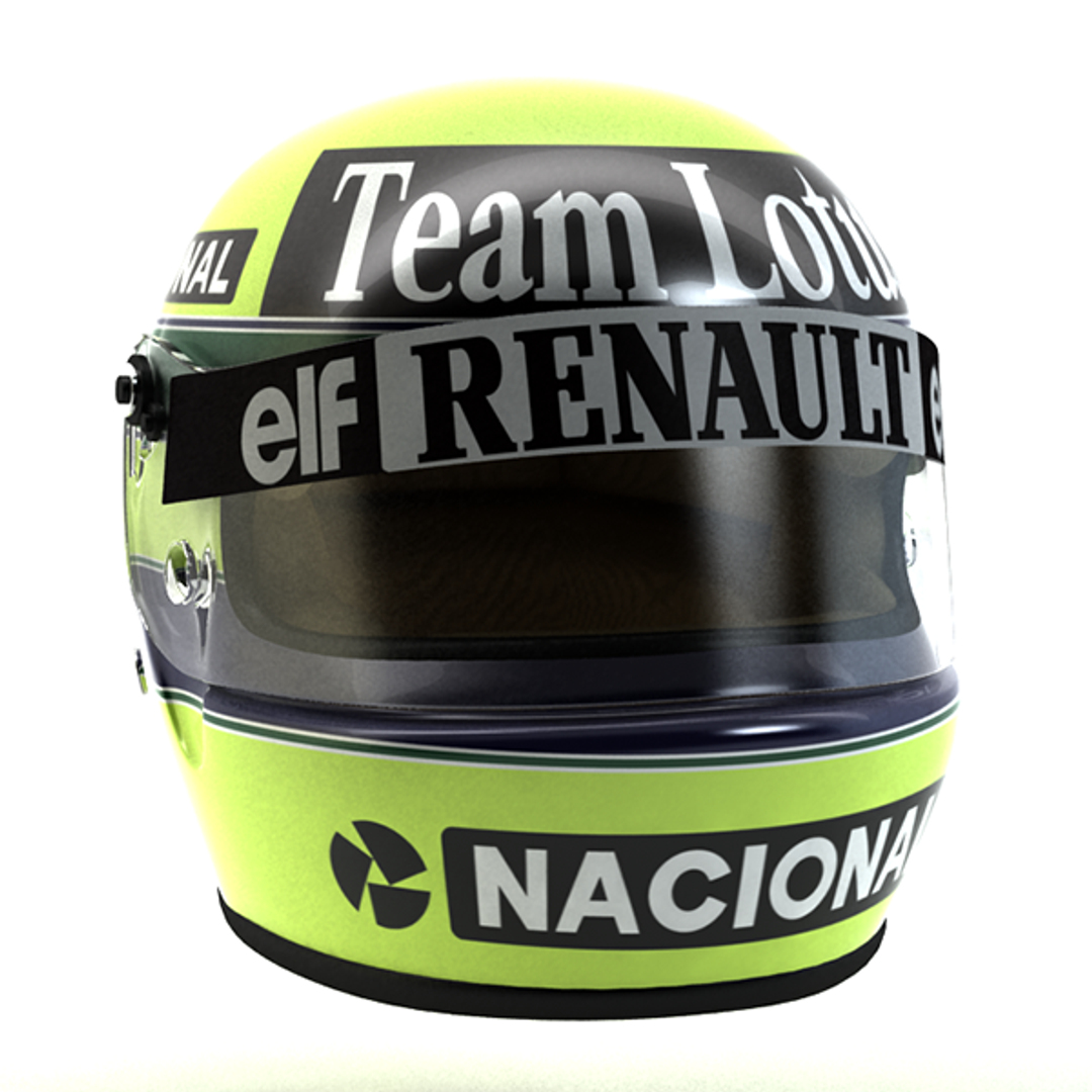 Max Ayrton Senna Helmet 1986