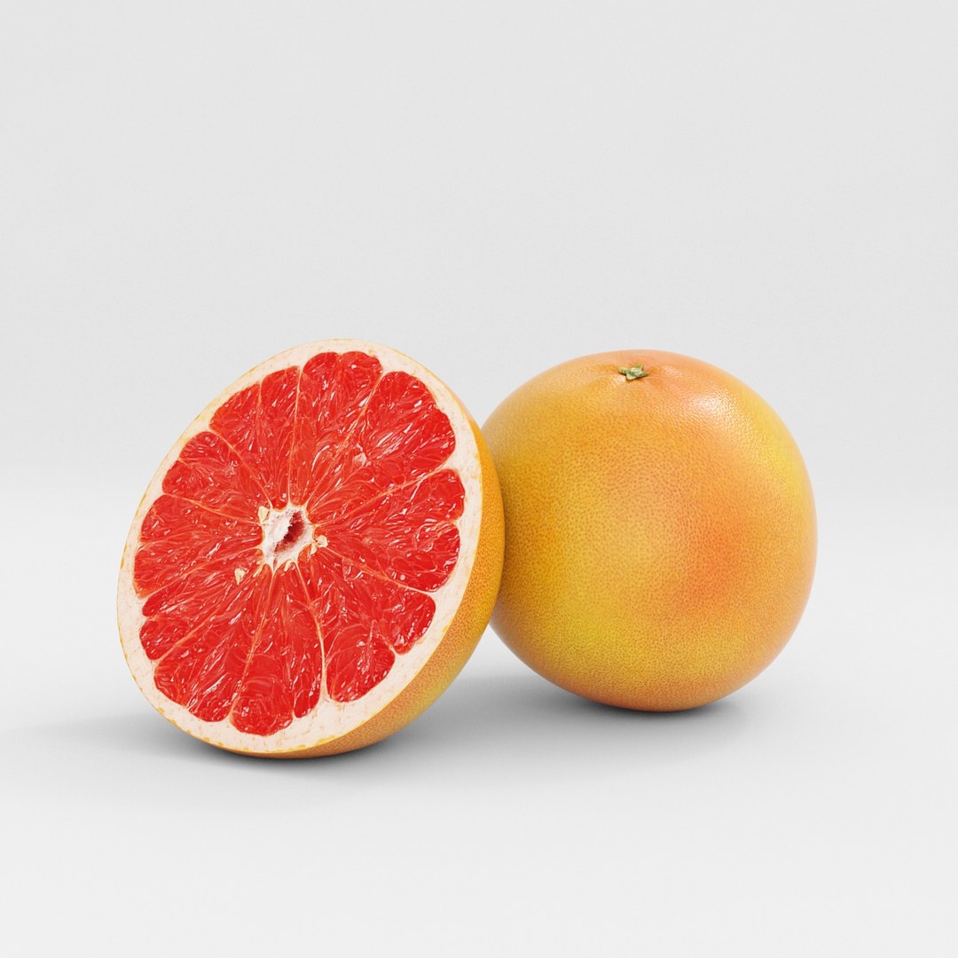 3D Grapefruit Fruit Model - TurboSquid 1552929