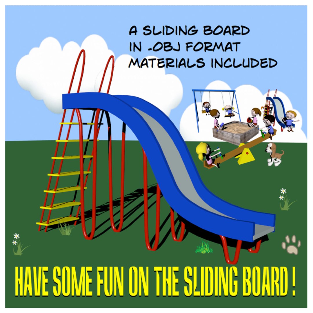 Sliding Board Obj