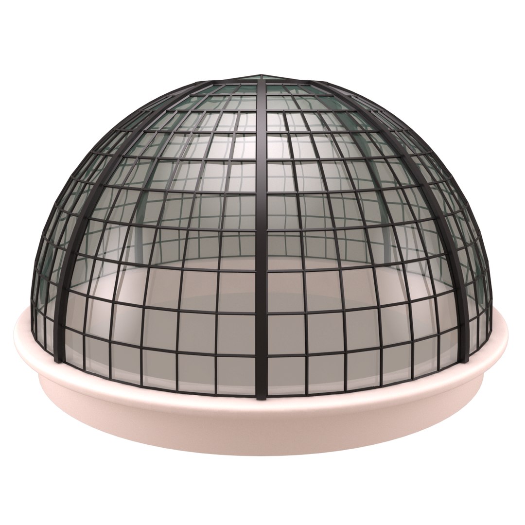 3D Glass Dome Model - TurboSquid 1589625