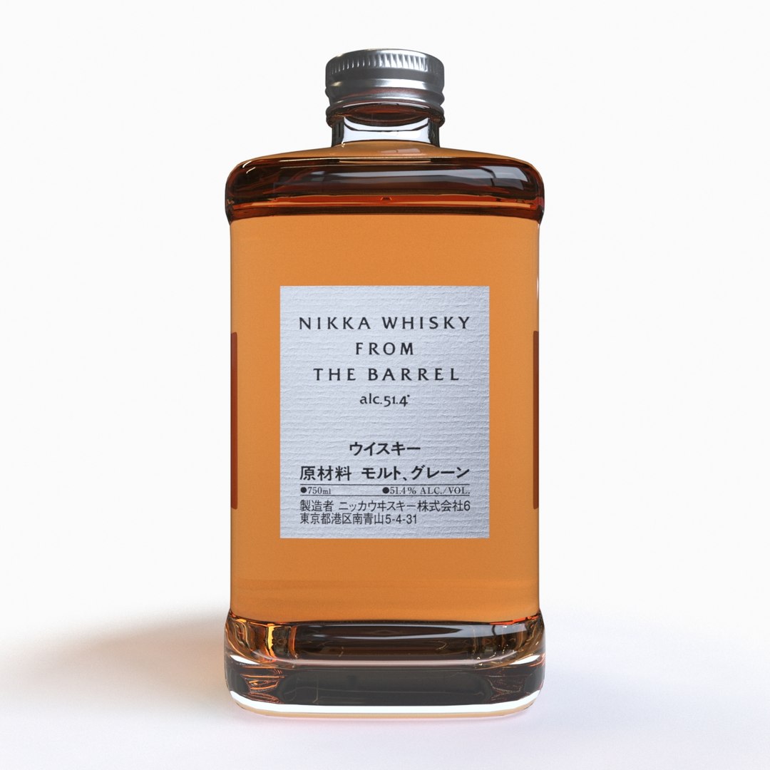 3D bottle nikka whisky - TurboSquid 1552267