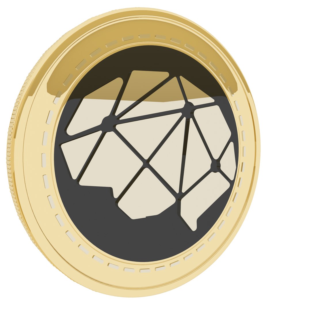 DeepBrain Chain Cryptocurrency Gold Coin 3D - TurboSquid 1784622