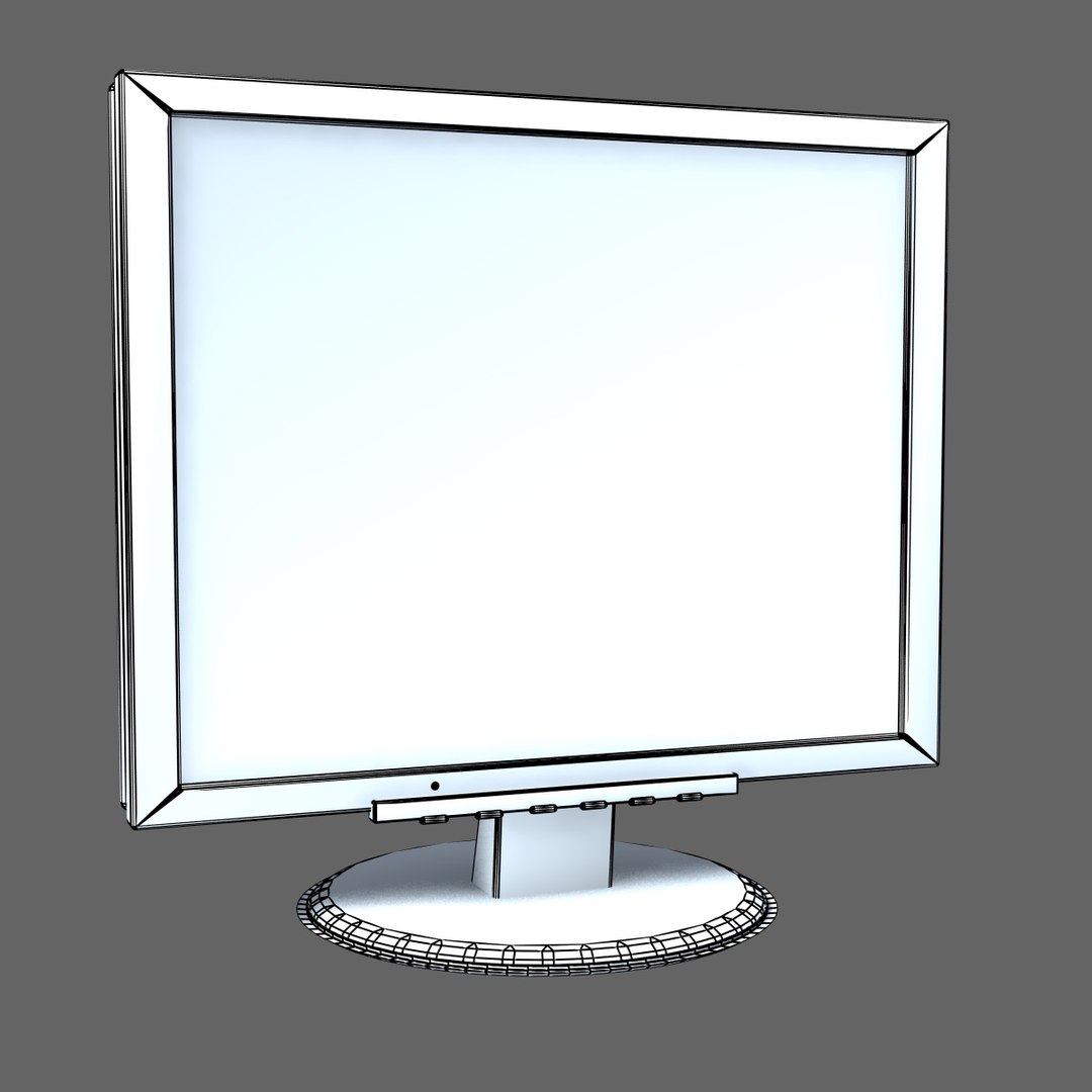 3d Model Pc Monitor Lcd