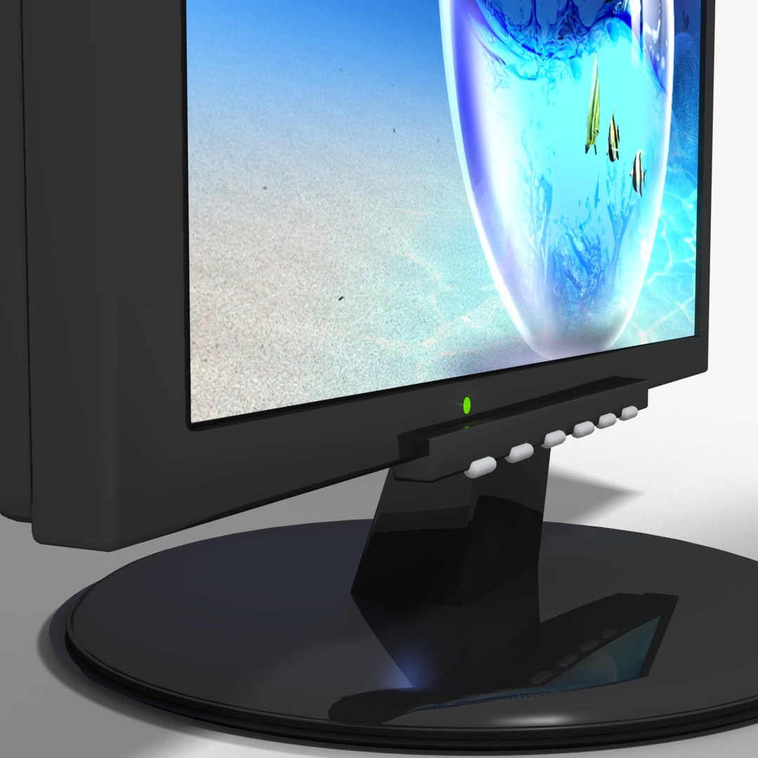 3d Model Pc Monitor Lcd