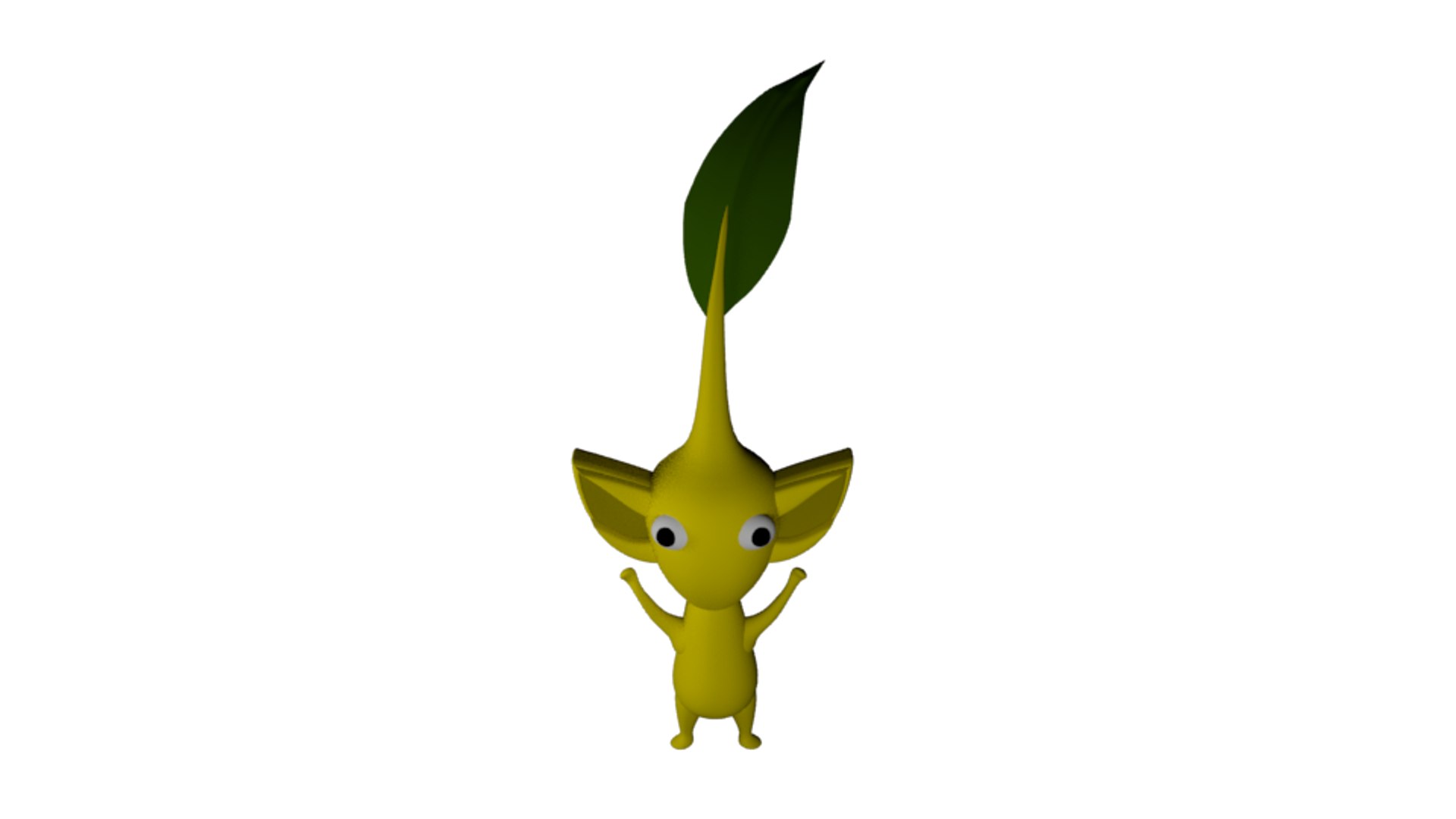 Yellow Leaf Pikmin Model - TurboSquid 1640201