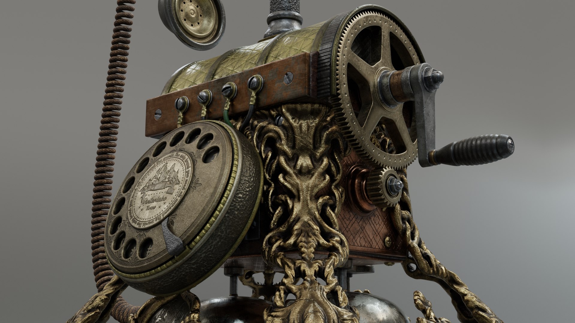 Ancient Phone 3D - TurboSquid 2080910