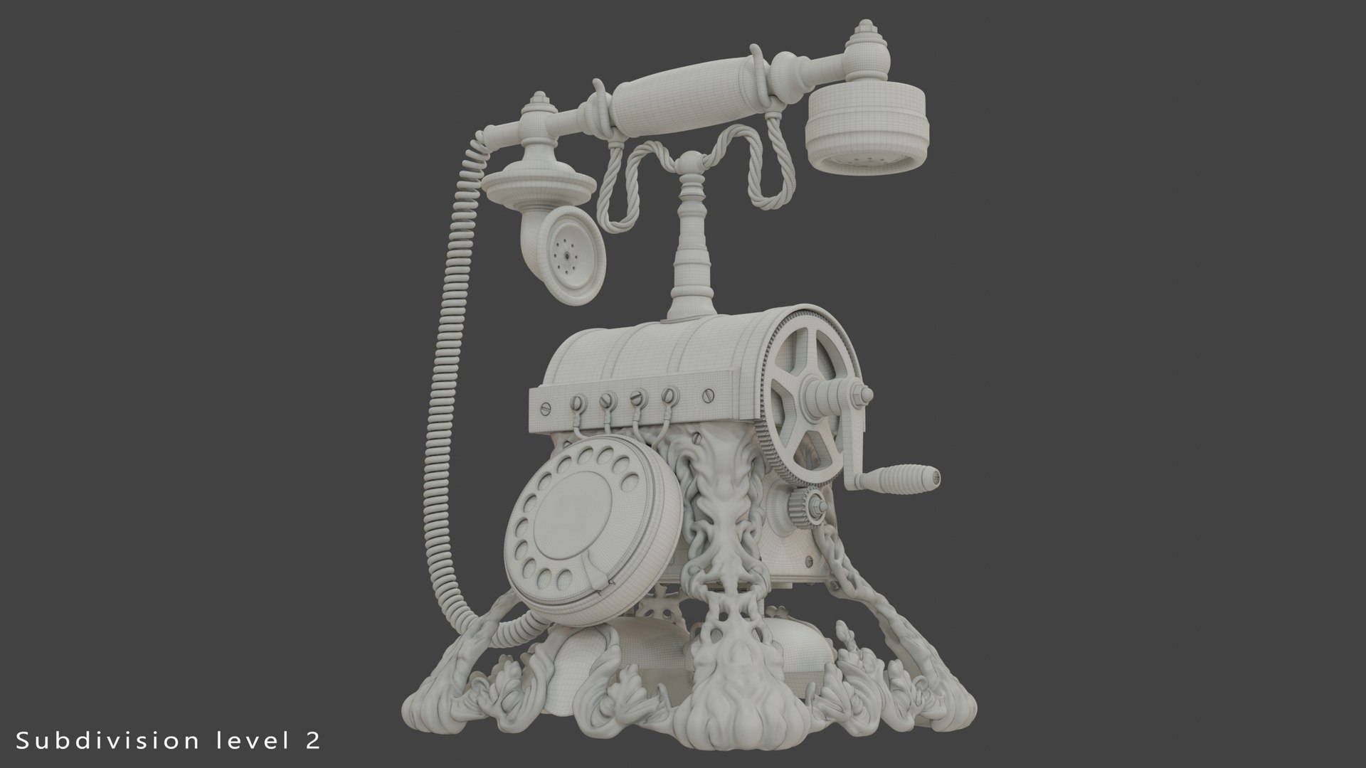 Ancient phone 3D - TurboSquid 2080910