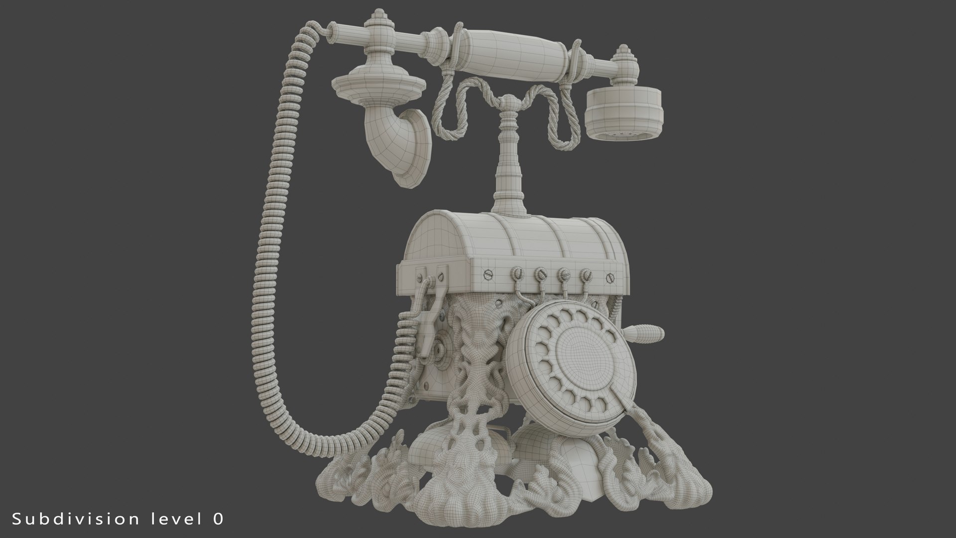 Ancient phone 3D - TurboSquid 2080910