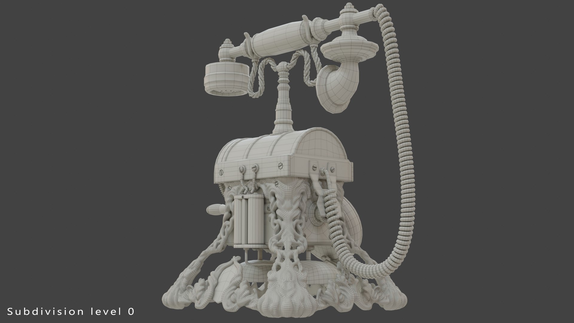 Ancient Phone 3D - TurboSquid 2080910