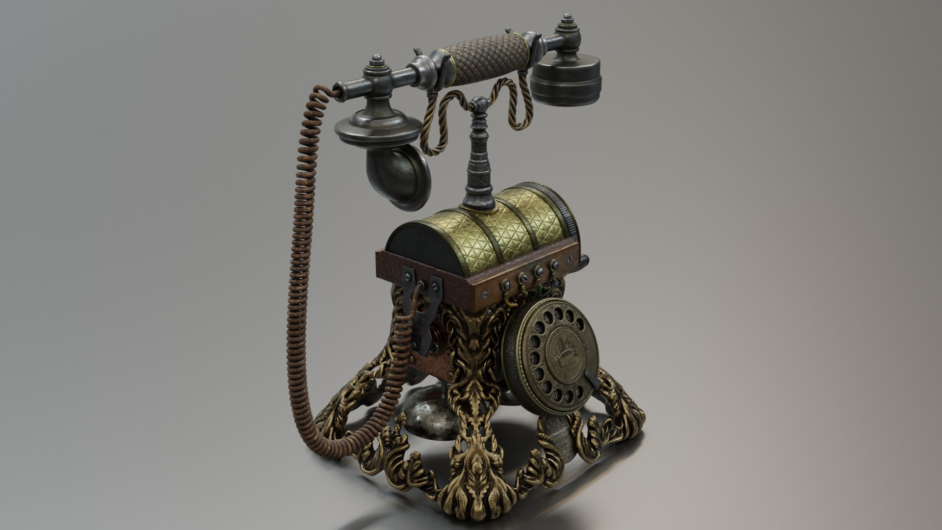 Ancient Phone 3D - TurboSquid 2080910