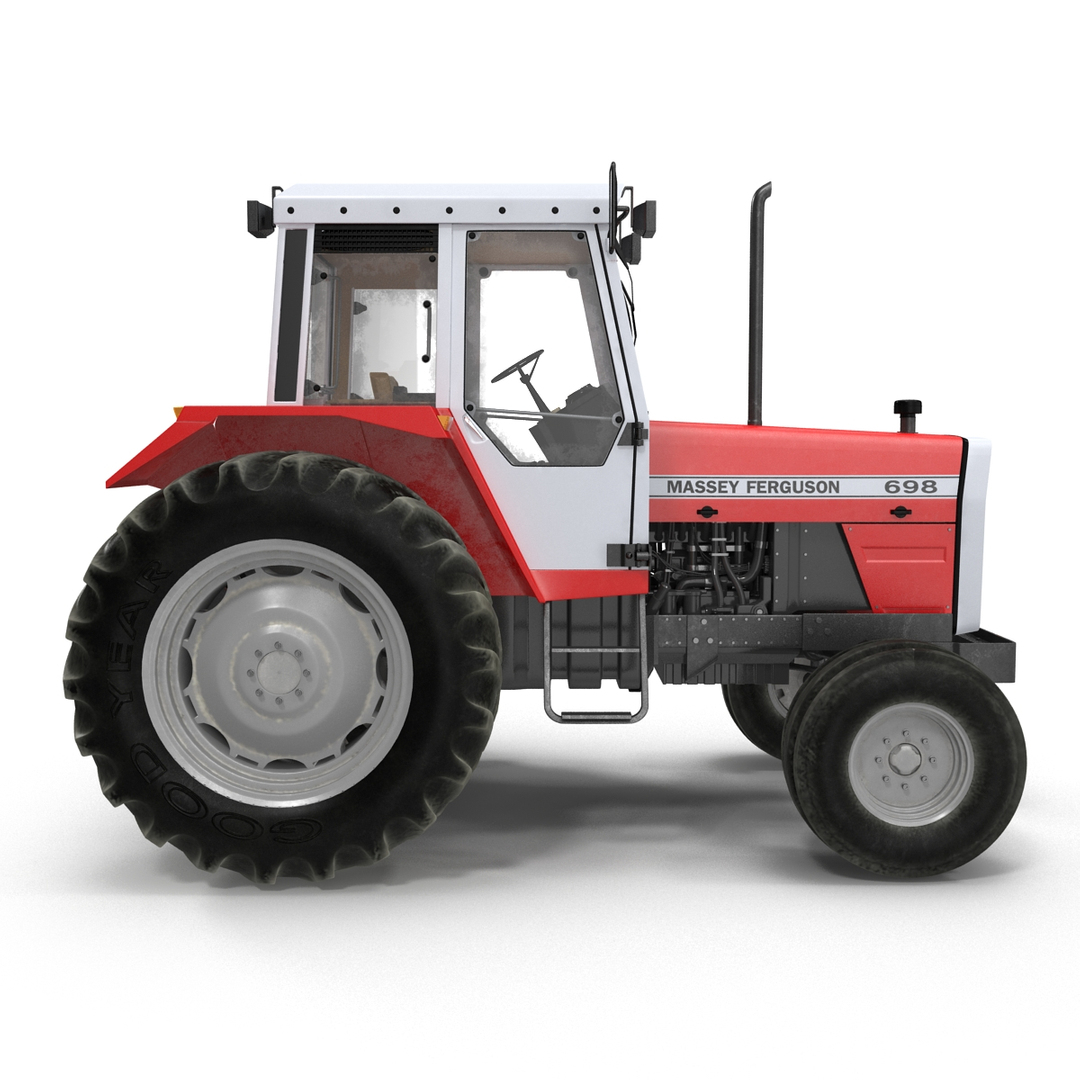 3D Rigged Vintage Tractors 2 - TurboSquid 1596981