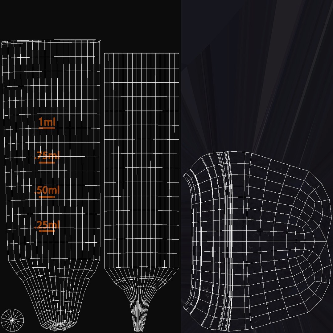 3D Bend Tip Calibrated Medicine Dropper 1ml model - TurboSquid 1804867