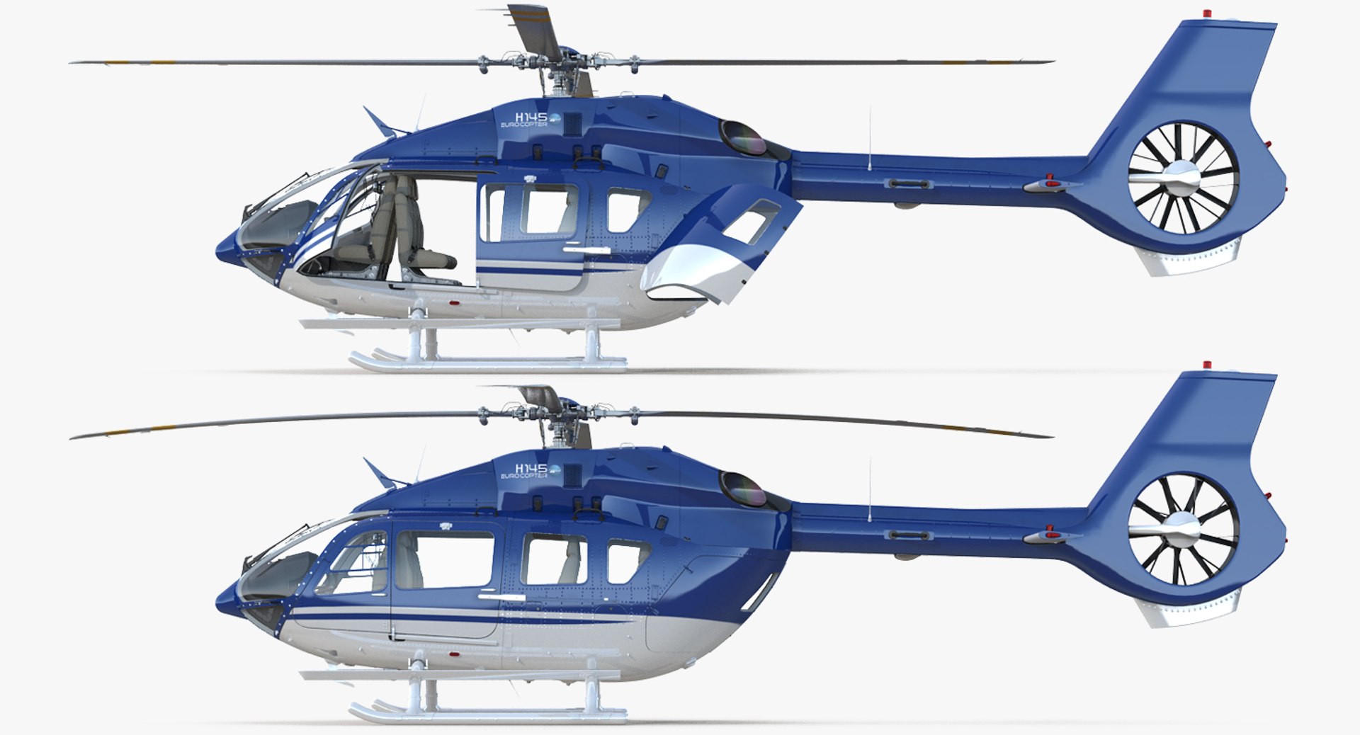 Civil helicopter airbus h145 model - TurboSquid 1212096