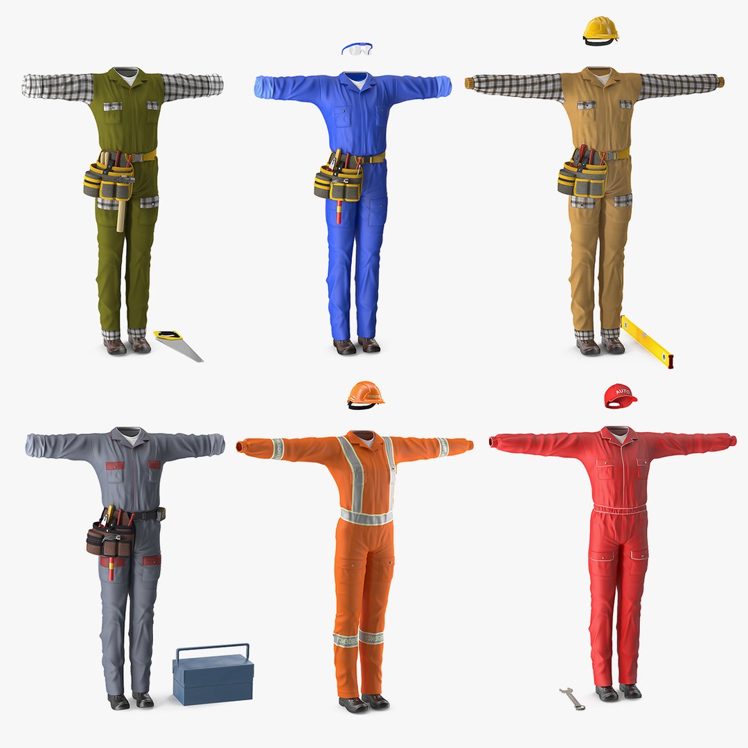 3D workman uniforms 4 working - TurboSquid 1676793