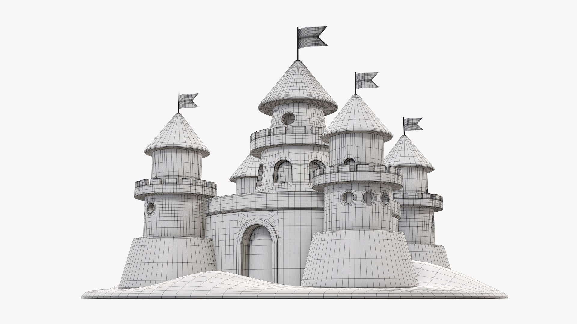 Castle sand 3D - TurboSquid 1645142