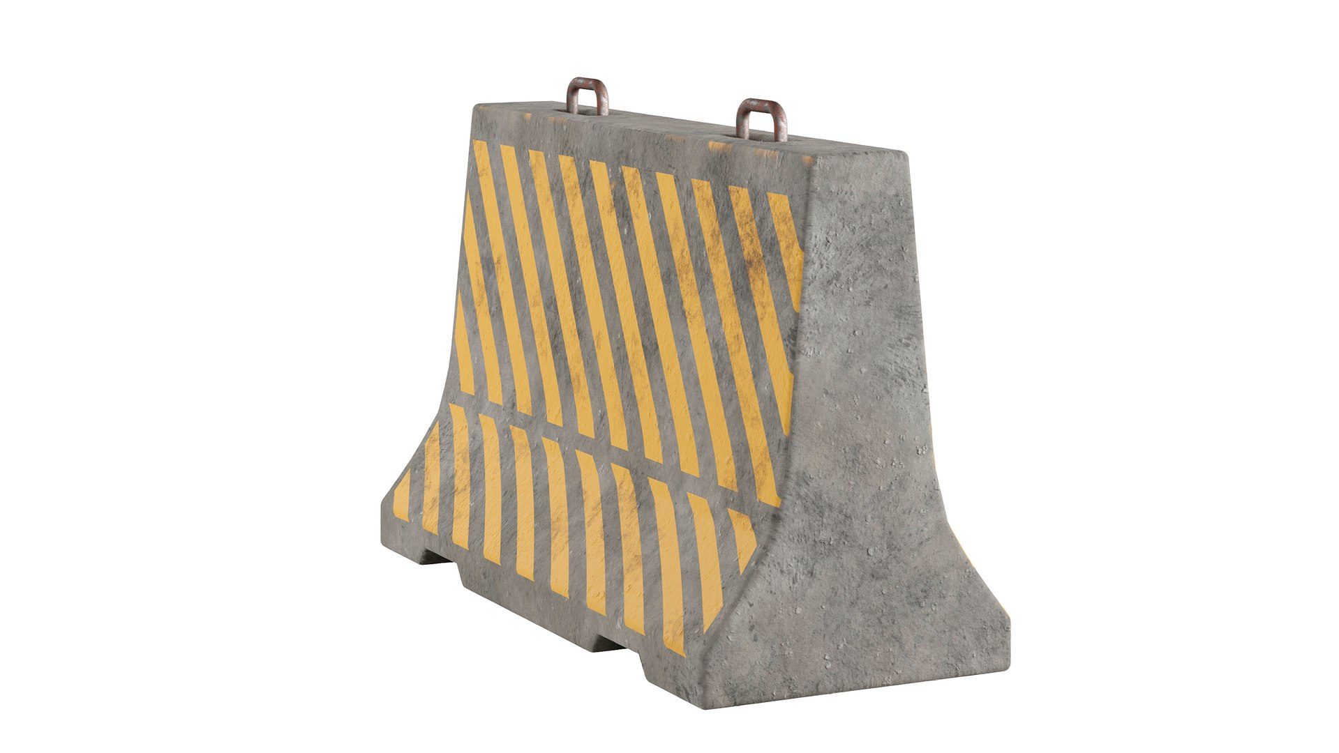 3D Concrete Barrier Traffic Model - TurboSquid 2136521
