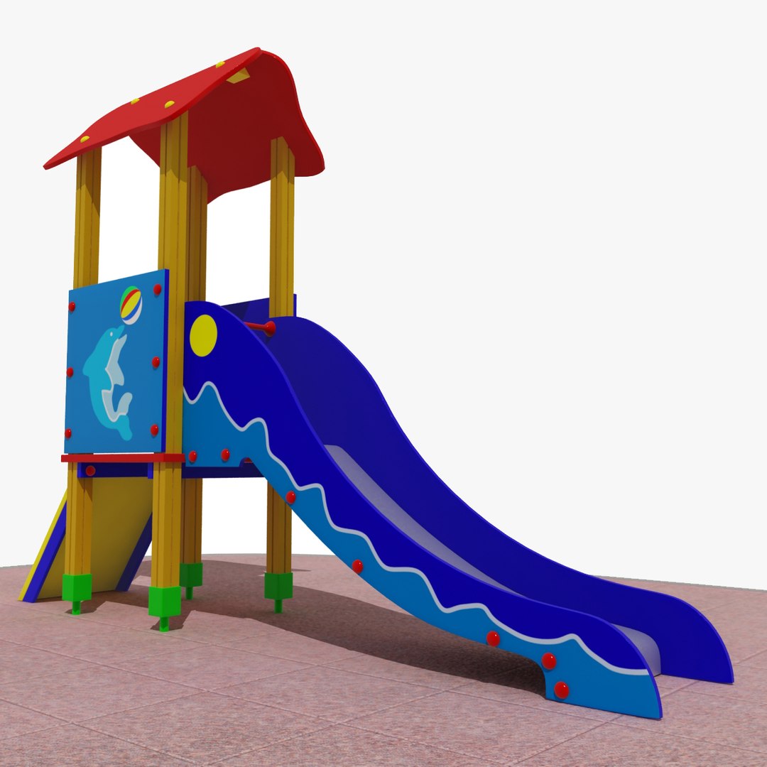 Playground Slide 3d Model