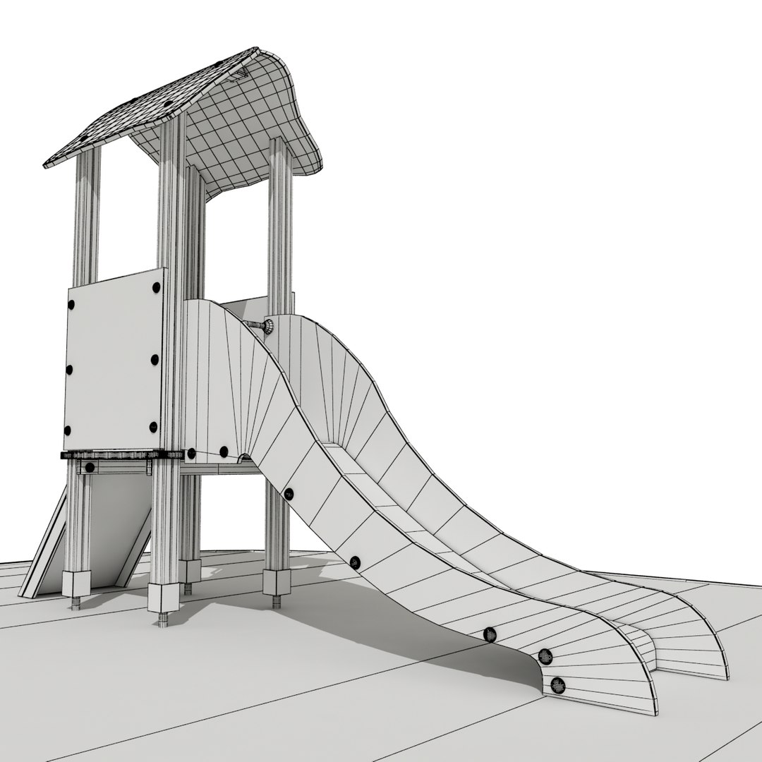 Playground Slide 3d Model