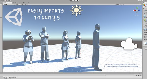 3d model style people architectural animation