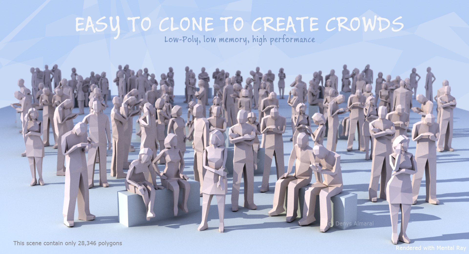 3d Model Style People Architectural Animation