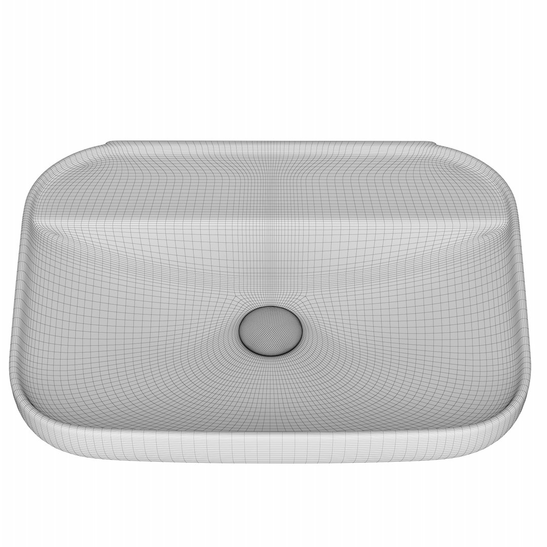 3D Wall Hung Rounded Rectangle - TurboSquid 1694234