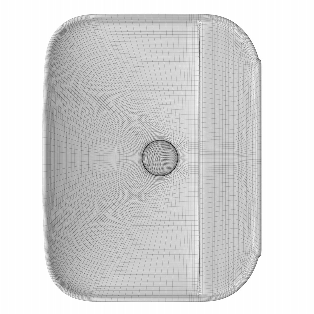 3D Wall Hung Rounded Rectangle - TurboSquid 1694234