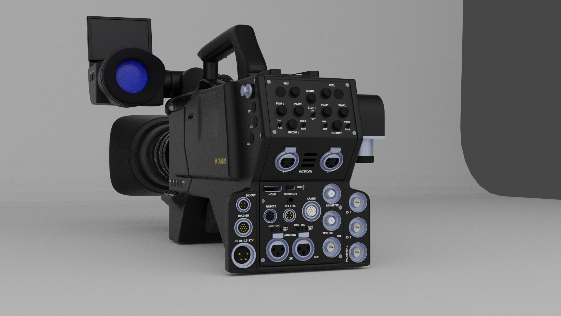 3D Professional Video Camera - TurboSquid 2088973