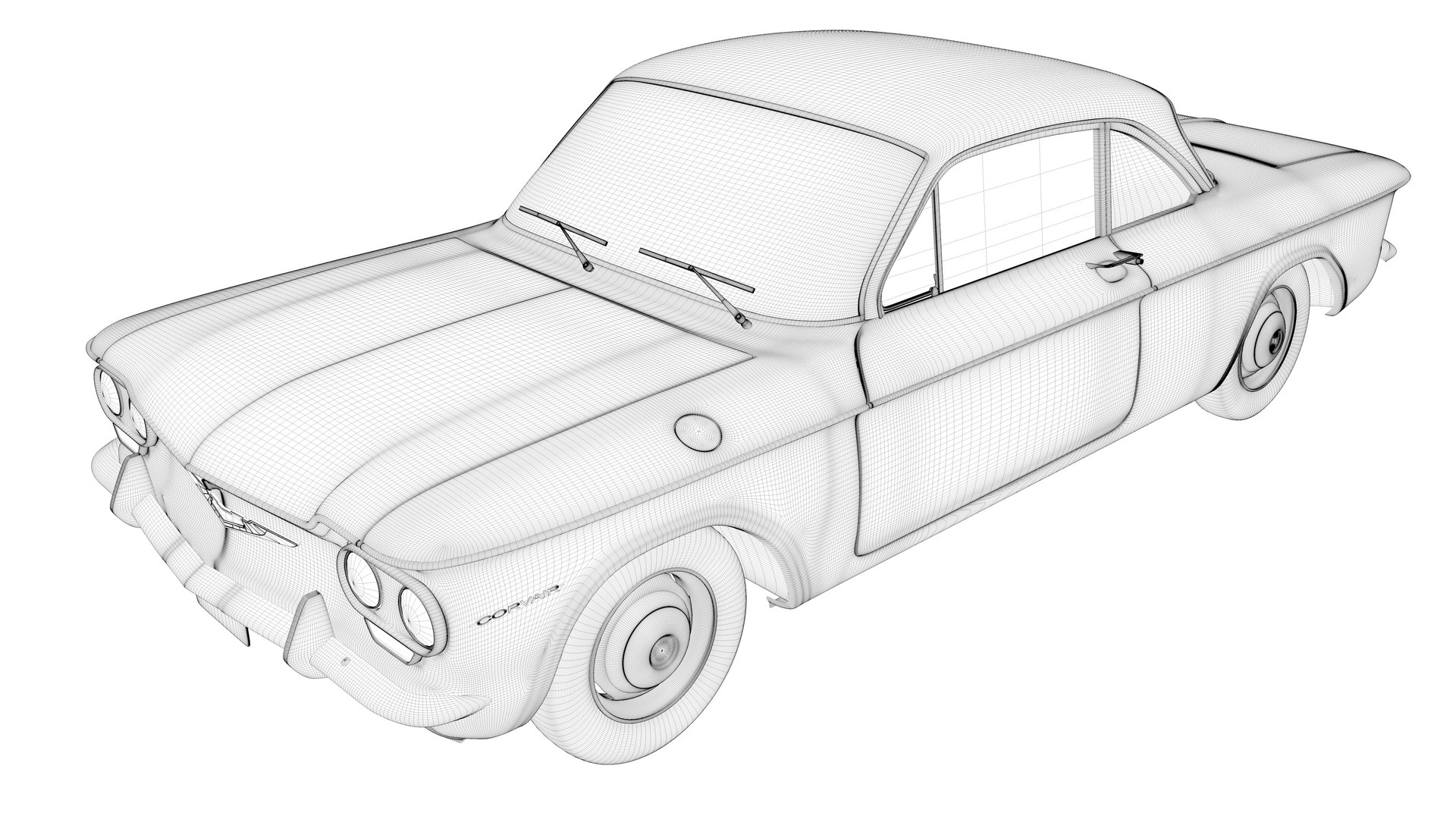 Chevrolet Corvair 3D Model - TurboSquid 1418381