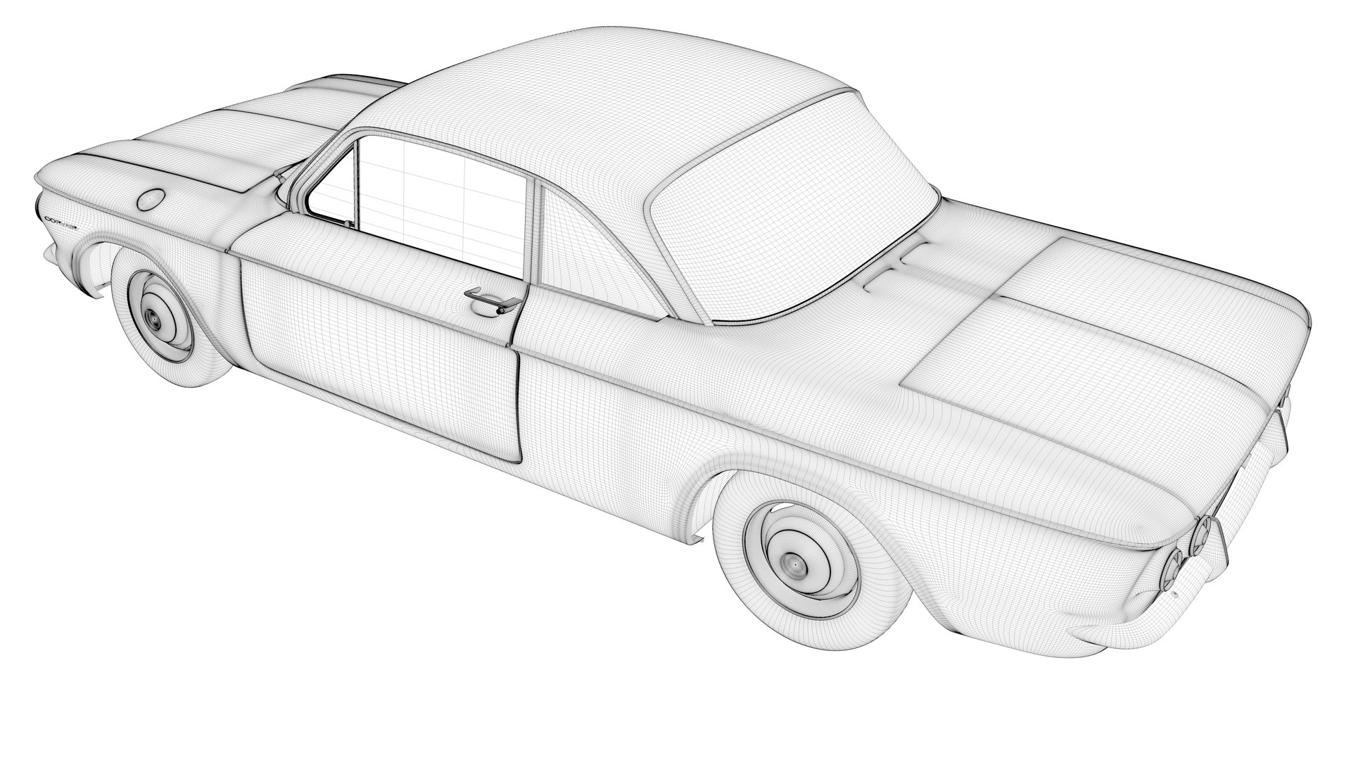 Chevrolet Corvair 3D Model - TurboSquid 1418381