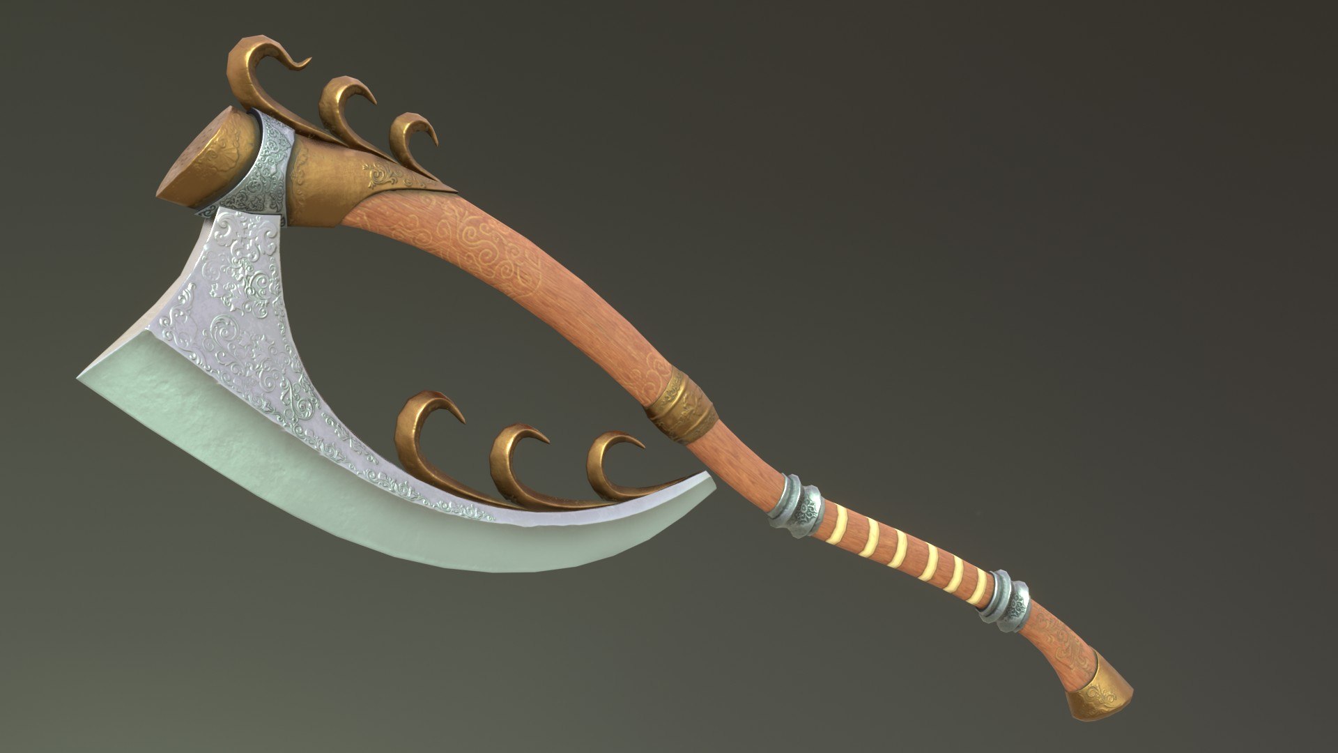 Fantasy elf weapon set 3D - TurboSquid 1940176