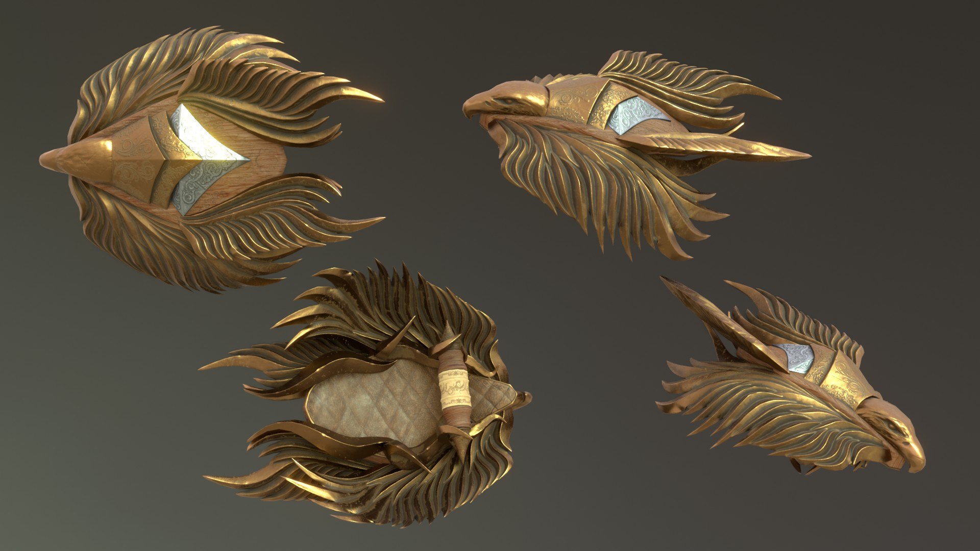 Fantasy elf weapon set 3D - TurboSquid 1940176