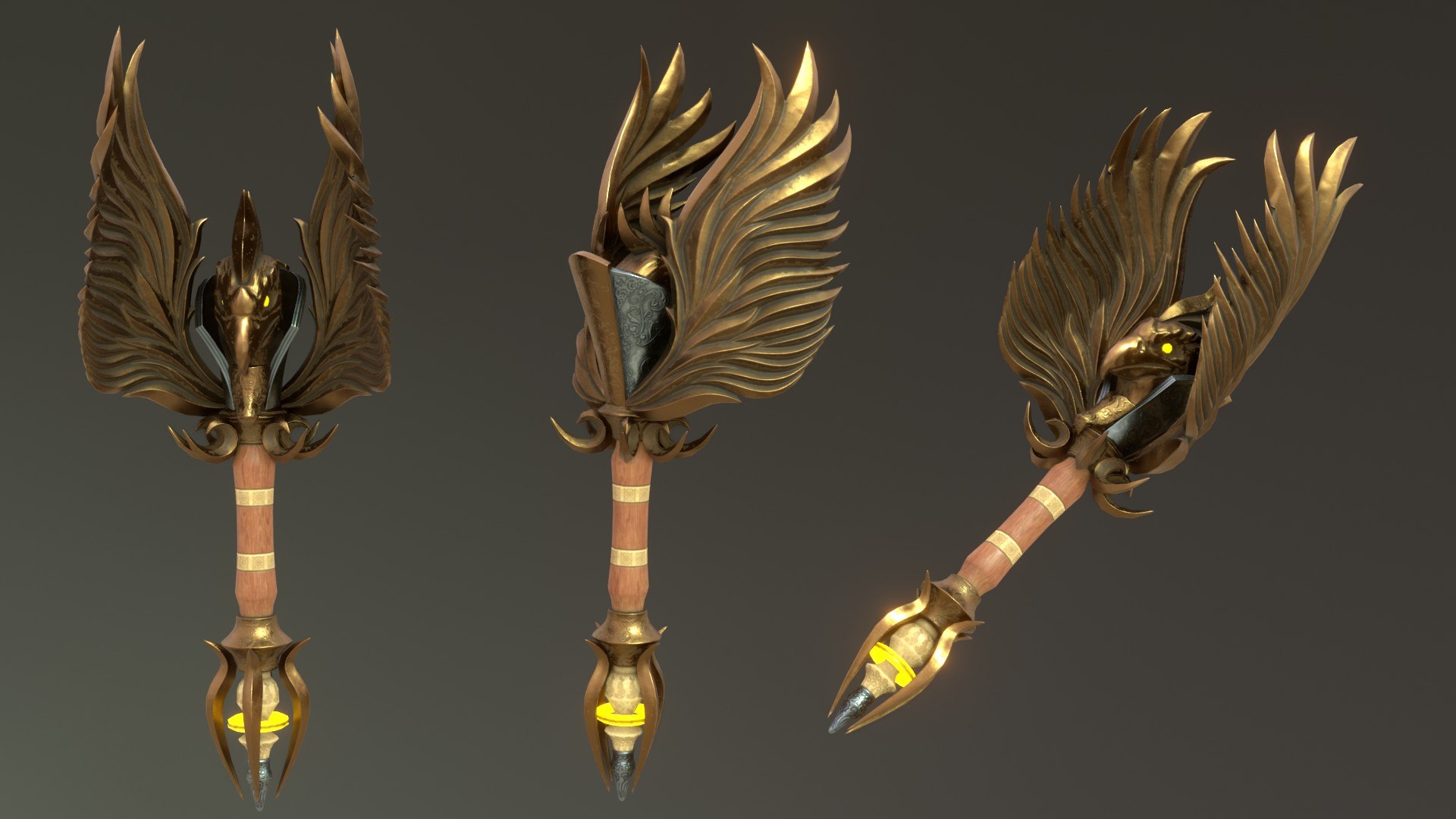 Fantasy elf weapon set 3D - TurboSquid 1940176