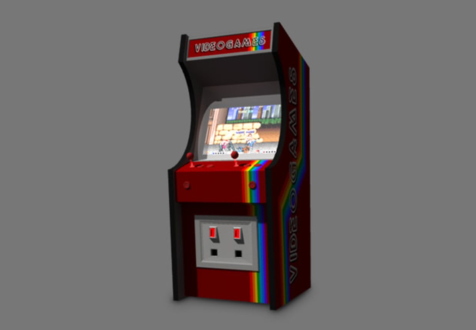 3d Model Coin Op Arcade Machine