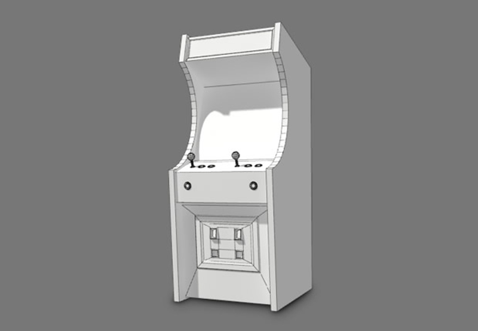 3d Model Coin Op Arcade Machine