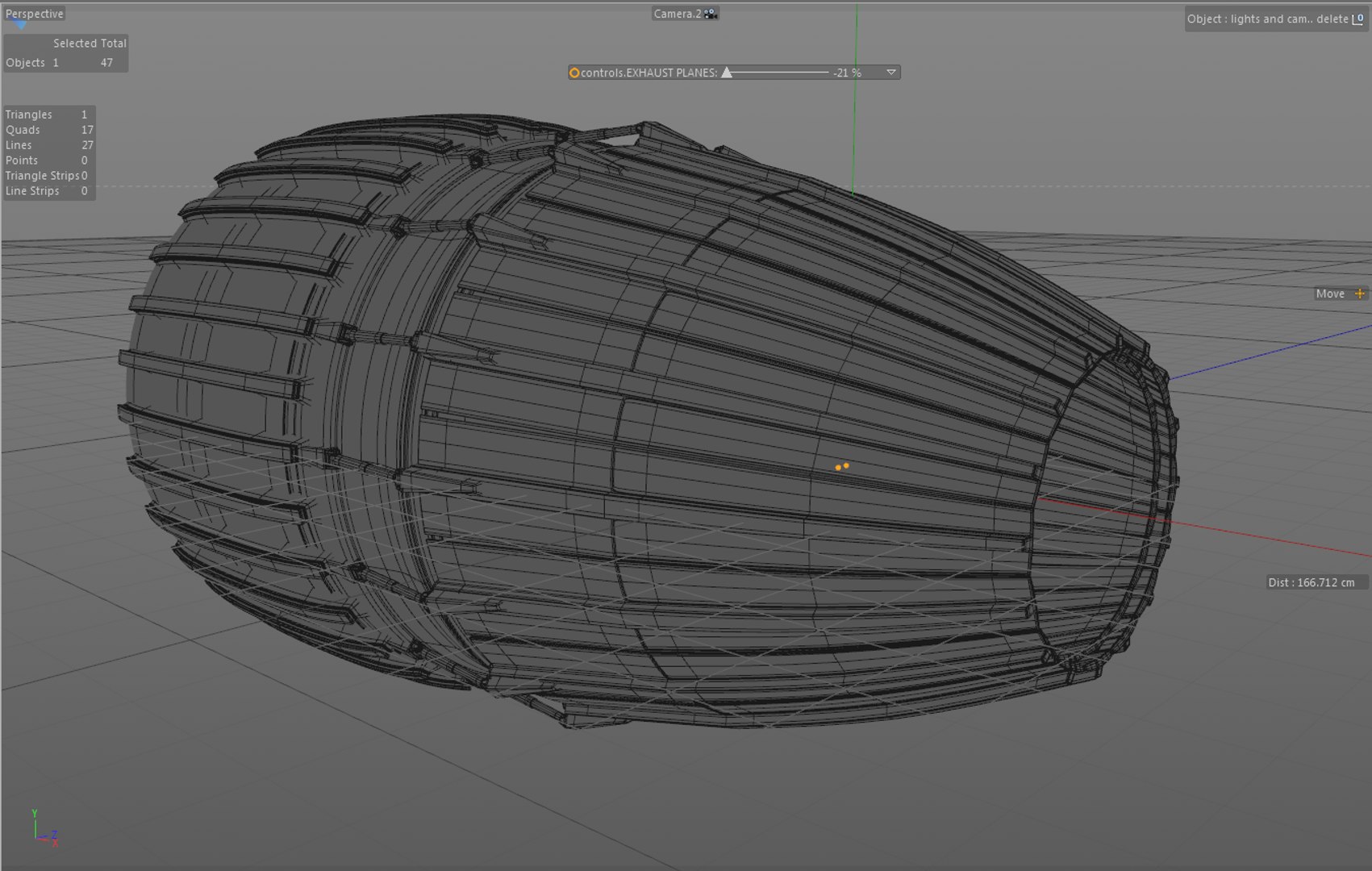 Xpresso Controlled Jet Engine C4d