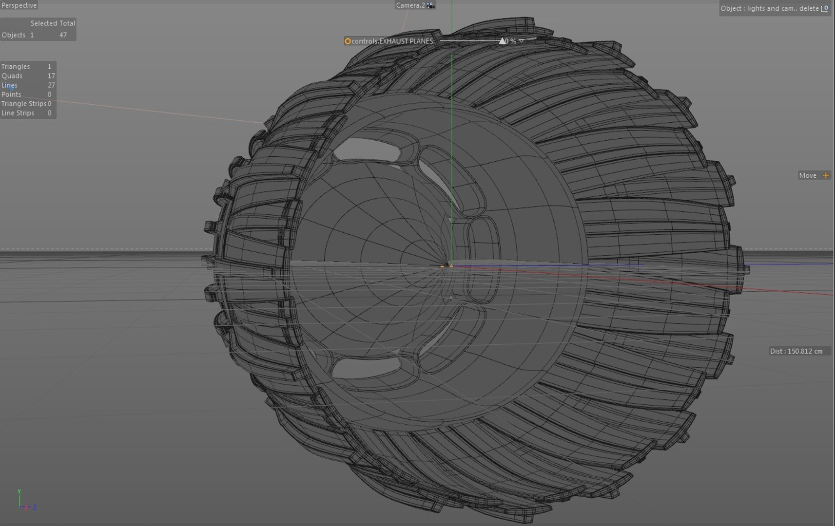 Xpresso Controlled Jet Engine C4d