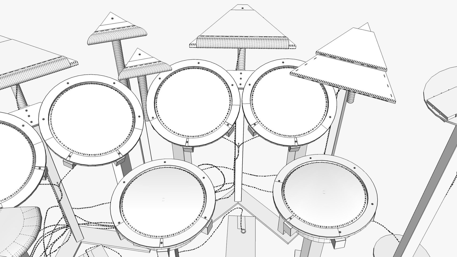 My Home Built Electronic Drum Kit From 2011 3D Model - TurboSquid 2259945