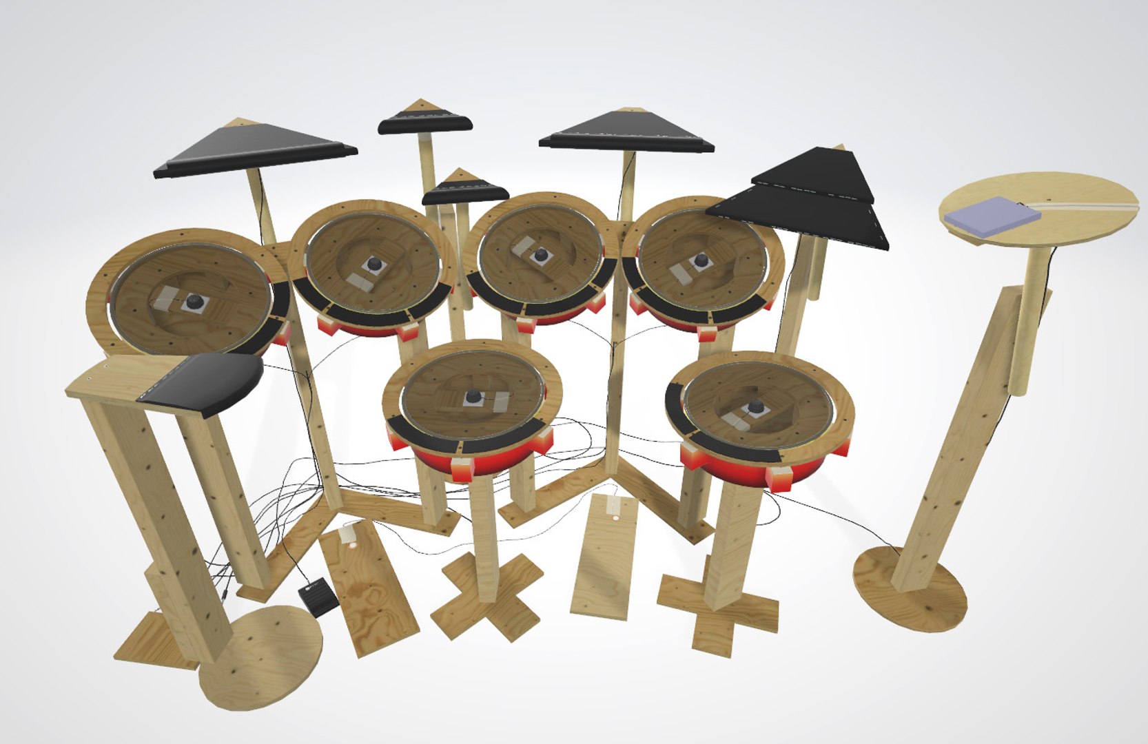 My Home Built Electronic Drum Kit From 2011 3D Model - TurboSquid 2259945